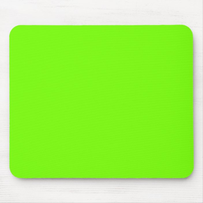 Retro Fluoro Lime-Green Collection Mouse Pad | Zazzle.com