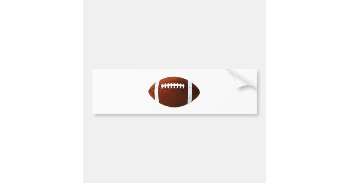 Retro Football Bumper Sticker | Zazzle