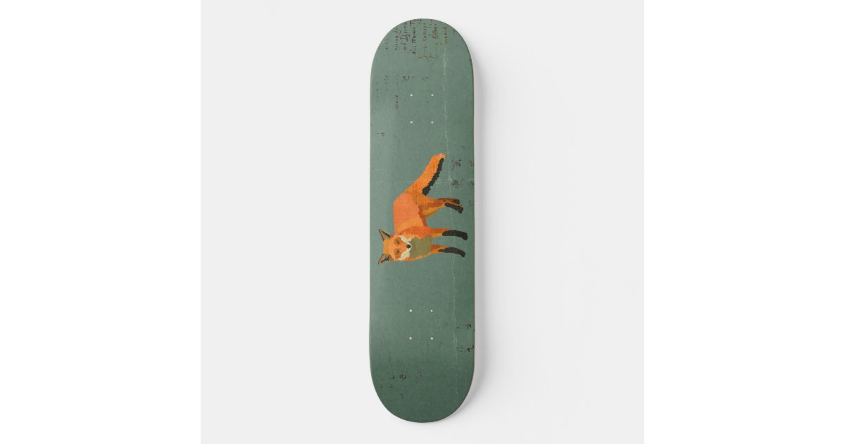 Retro Fox Skateboard | Zazzle