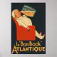 Retro French beer ad Le Bon Bock Poster | Zazzle
