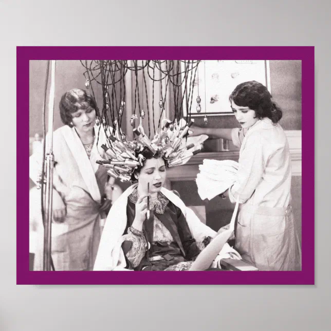 Retro Fun Hair Salon Poster | Zazzle
