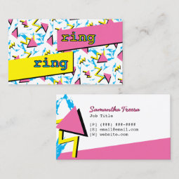 Retro Fun Personal Contact Card Business Card | Zazzle