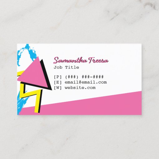 Retro Fun Personal Contact Card Business Card | Zazzle