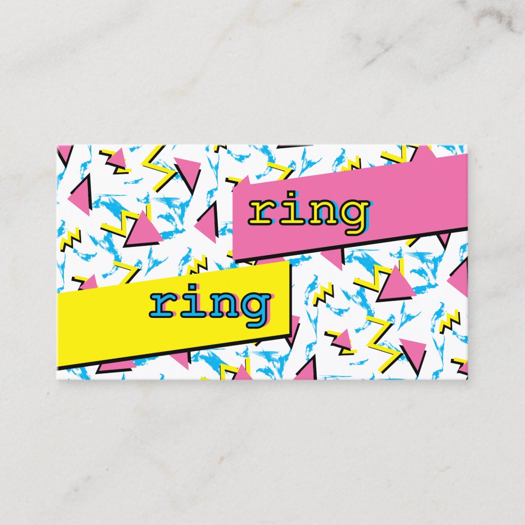 Retro Fun Personal Contact Card Business Card | Zazzle