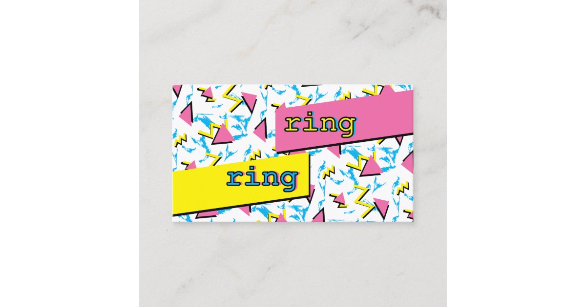 Retro Fun Personal Contact Card Business Card | Zazzle
