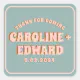 Retro Funky Groovy Colorful Pink Wedding Square Sticker | Zazzle