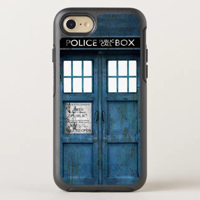 Retro Funny Police Phone Call Box Otterbox iPhone Case | Zazzle
