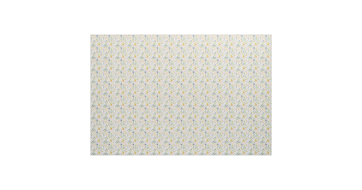 Retro Futuristic Fabric | Zazzle