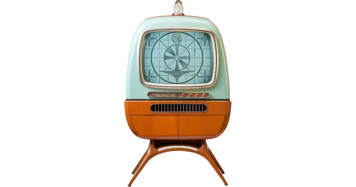 Retro-Futuristic TV Photo Sculpture Magnet | Zazzle