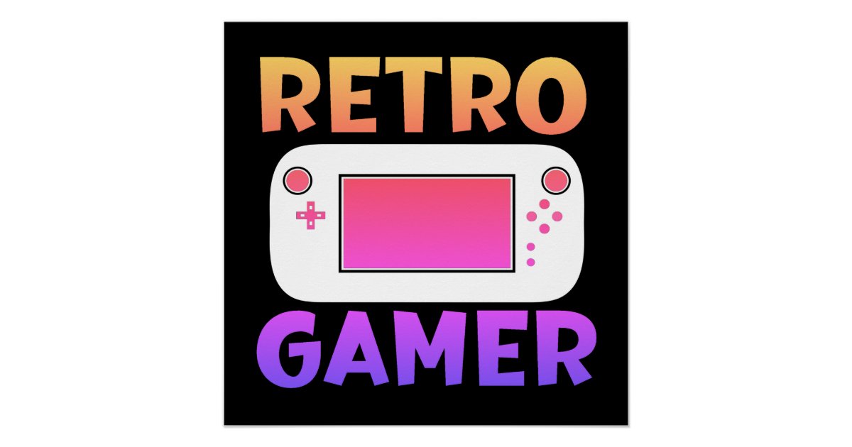 RETRO GAMER POSTER | Zazzle