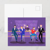 Retro Gay Bar Postcard | Zazzle