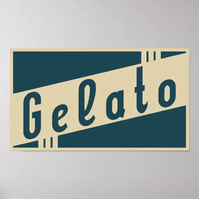 retro gelato poster | Zazzle