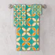 Retro Geometric Pattern Bath Towel Set | Zazzle