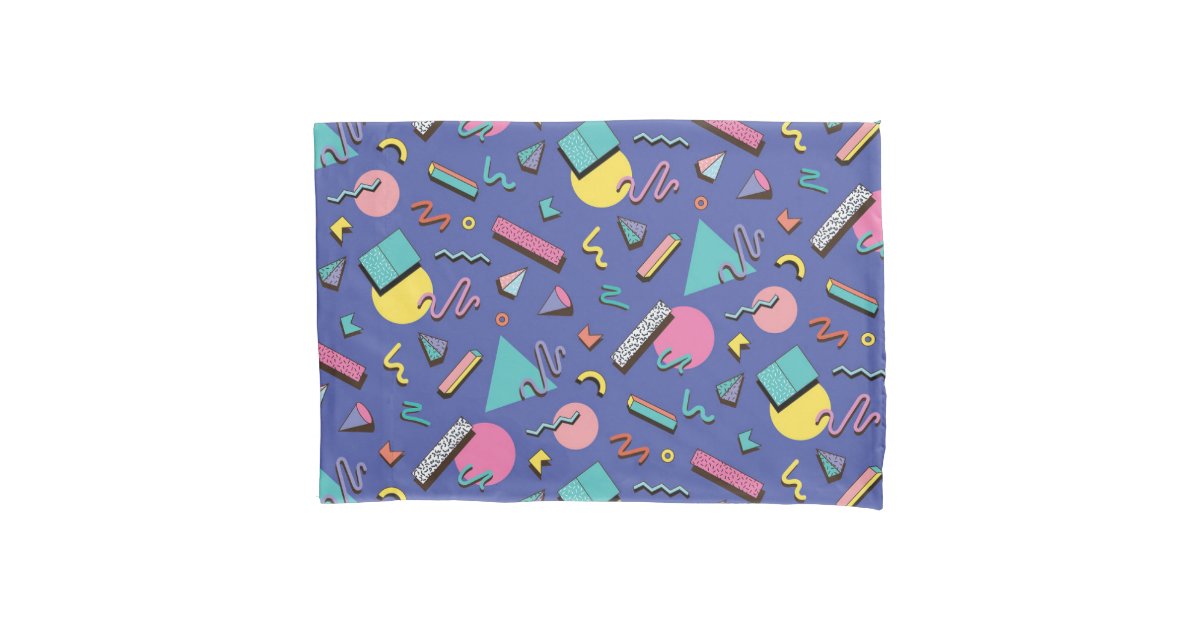 Retro Geometric Pattern Pillow Case | Zazzle