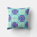 Retro Geometric Pattern Throw Pillow | Zazzle