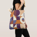Retro Geometric Pattern Tote Bag | Zazzle