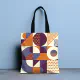 Retro Geometric Pattern Tote Bag | Zazzle