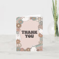 Retro Ghost Halloween Baby Shower Thank You Card | Zazzle