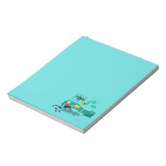 Retro Girl's Night In Notepad | Zazzle