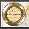 Retro Gold Record Photo 50th Anniversary Party Invitation | Zazzle