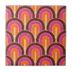 Retro Gradated Geometric Fan Pattern Ceramic Tile | Zazzle