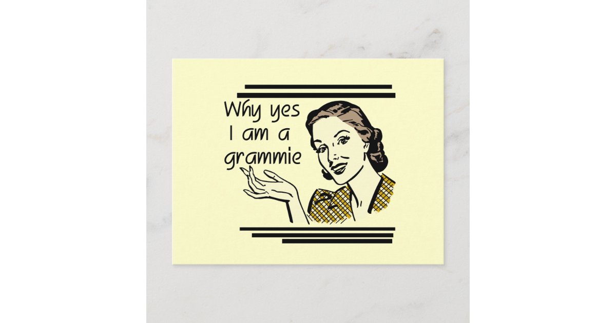 Retro Grammie T-shirts and Gifts Postcard | Zazzle