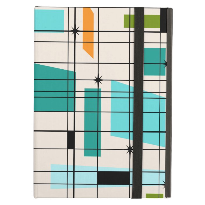 Retro Grid and Starbursts iPad Air Case | Zazzle.com