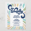 Retro Groovy 70s Wedding Invitation | Zazzle