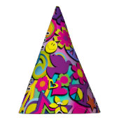 Retro Groovy FUN 60's Sixties Love Birthday Party Party Hat | Zazzle