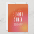 Retro Groovy Orange Fun Summer Soiree Party Invitation | Zazzle