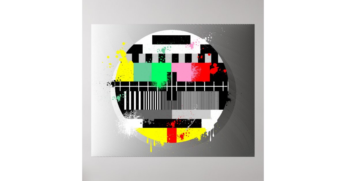 Retro grunge tv poster | Zazzle