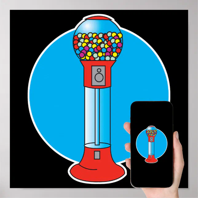 retro gumball machine poster | Zazzle