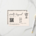 Retro Hand Written Drawn Quirky QR Code Wedding RSVP Card | Zazzle