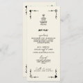 Retro Handwritten Whimsical Wedding Menu | Zazzle