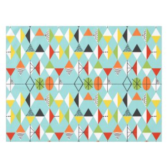 Retro Harlequin Pattern Tablecloth | Zazzle