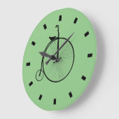 Retro High-Wheel Bike - Vintage Bicycle Clock | Zazzle