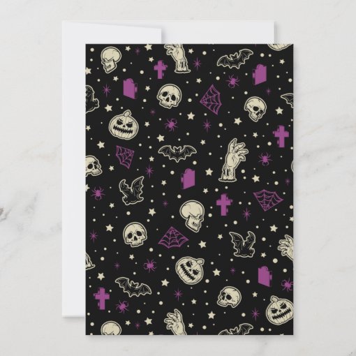 Retro Horror Pin Up Halloween Costume Party Invita Invitation | Zazzle