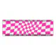 Retro Hot Deep Pink Warped Check Checkered Ruler | Zazzle