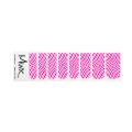 Retro Hot Pink Warped Checks Checkerboard Minx Nail Art | Zazzle
