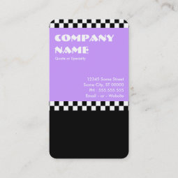 retro ice cream checkers punchcard loyalty card | Zazzle