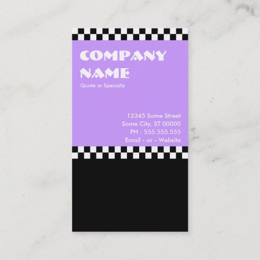 retro ice cream checkers punchcard loyalty card | Zazzle
