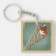 Retro Illustration of Ice Cream Keychain | Zazzle