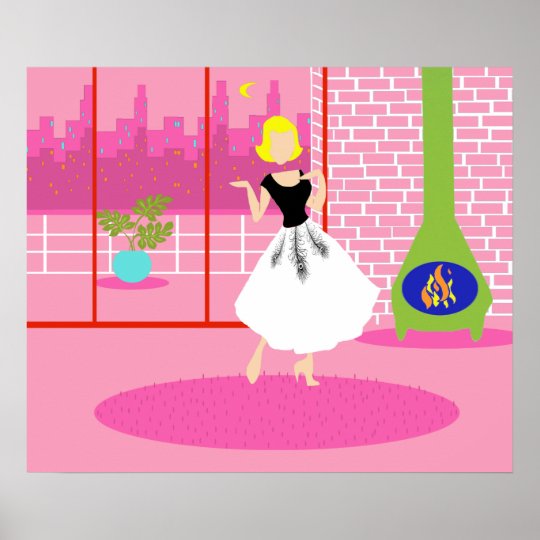 Retro In the Pink Poster | Zazzle.com
