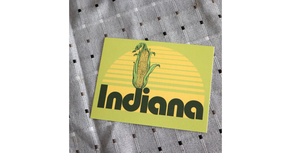 Retro Indiana Postcard | Zazzle