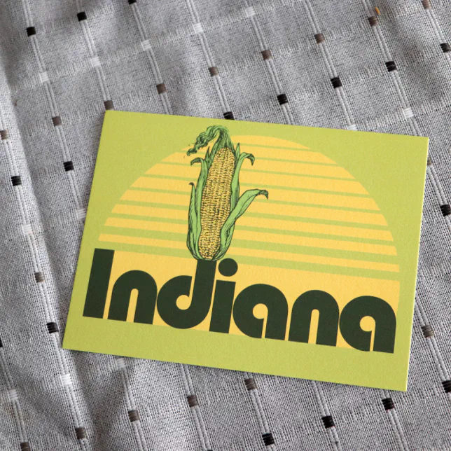 Retro Indiana Postcard | Zazzle