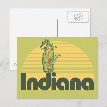 Retro Indiana Postcard | Zazzle