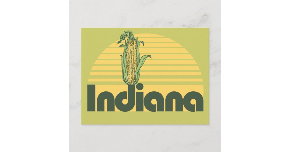 Retro Indiana Postcard | Zazzle