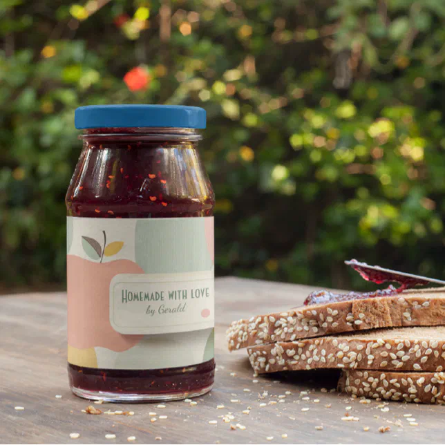 Retro-inspired Homemade apple labels | Zazzle