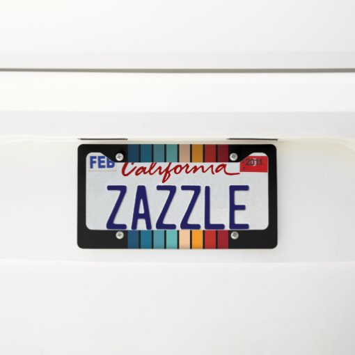 Retro Inspired License Plate Frame | Zazzle