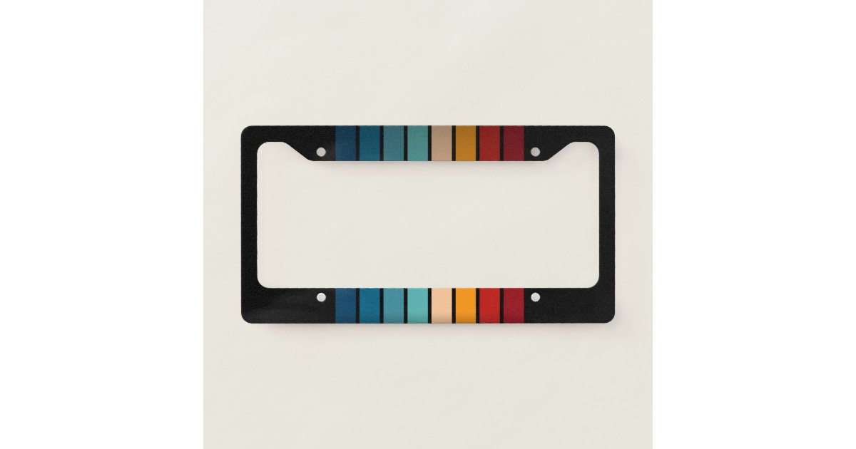 Retro Inspired License Plate Frame | Zazzle